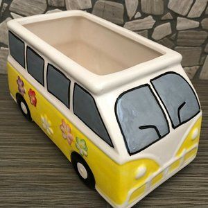 Other | Ceramic Vw Bus Planter Yellow With | Poshmark